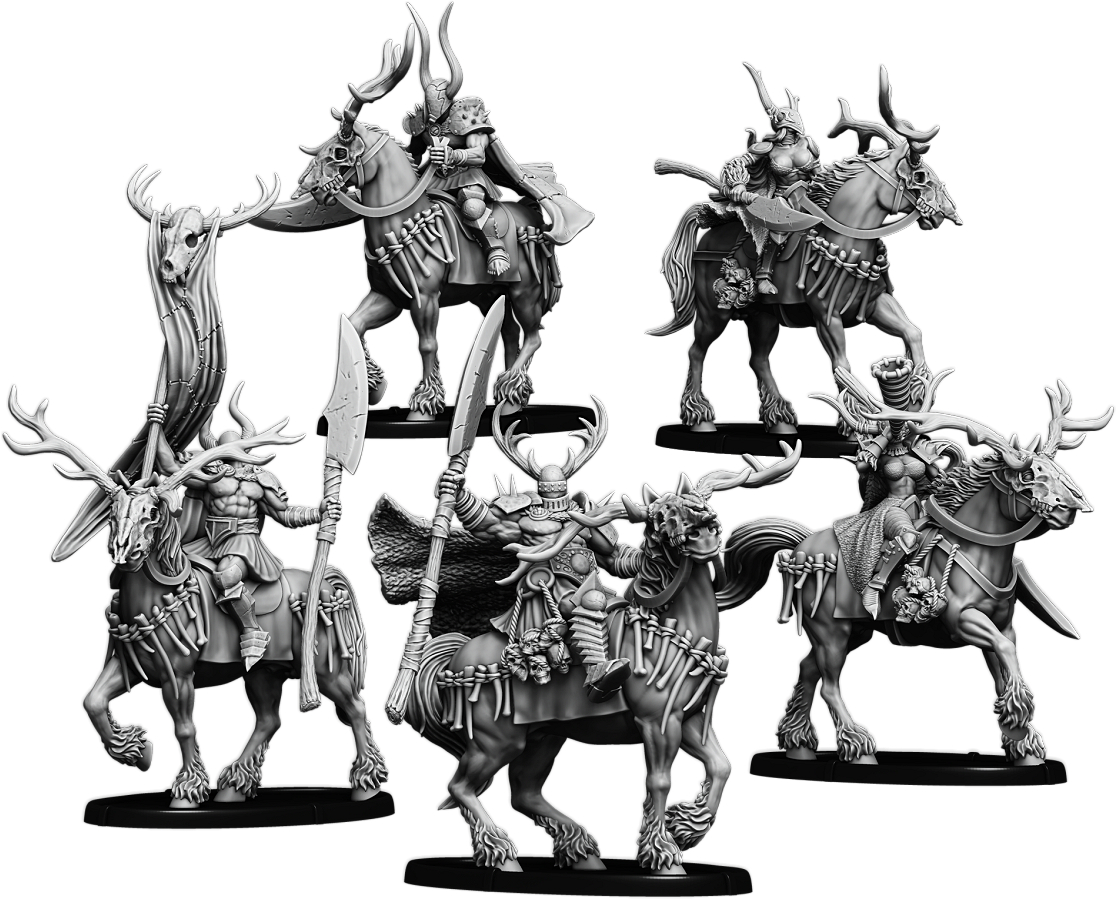 Darklands - Ysians - Riders of Carn Maen, Margh-Drune Unit – Mierce Miniatures