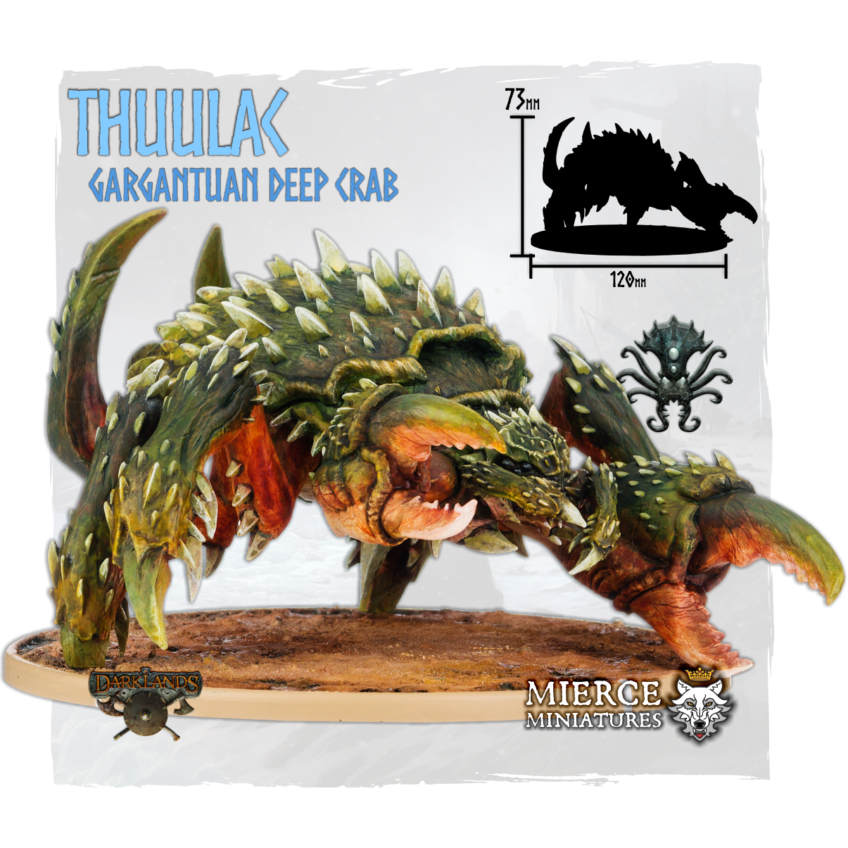 Darklands - Fomoraic - Thuulac, Gargantuan Deep Crab – Mierce Miniatures