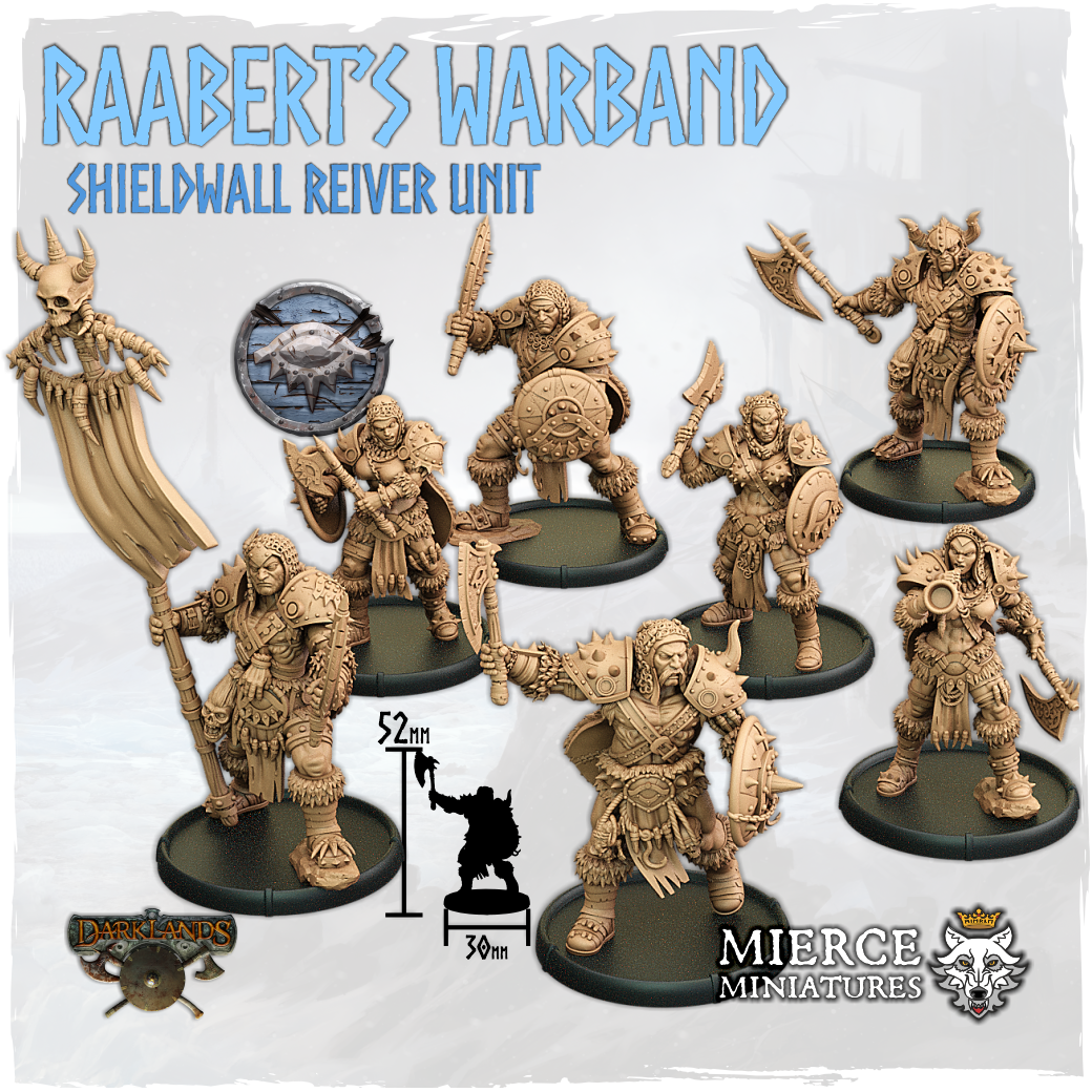 Darklands - Fomoraic - Raabert's Warband, Shieldwall Reiver Unit ...