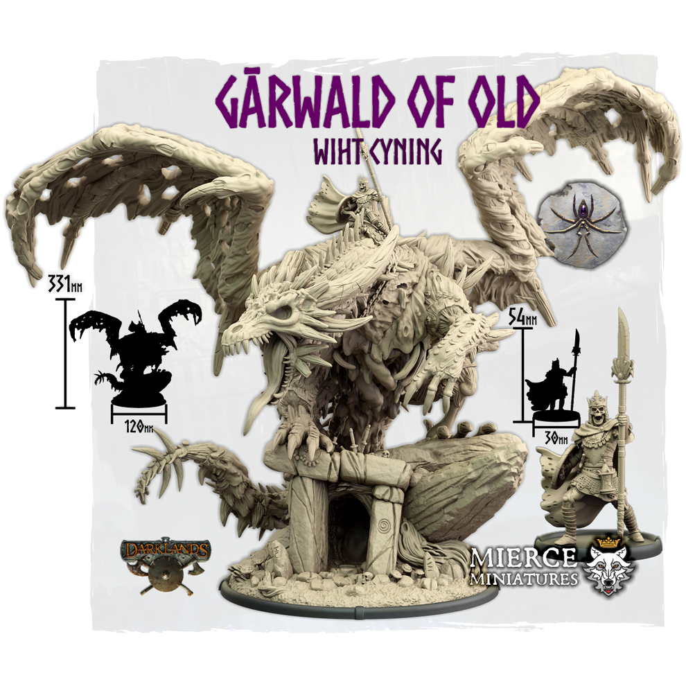 Darklands - Jutes - Gārwald of Old, Wiht Cyning – Mierce Miniatures