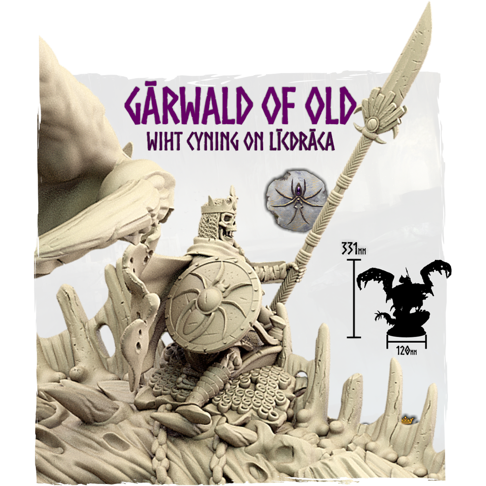 Darklands - Jutes - Gārwald of Old, Wiht Cyning – Mierce Miniatures