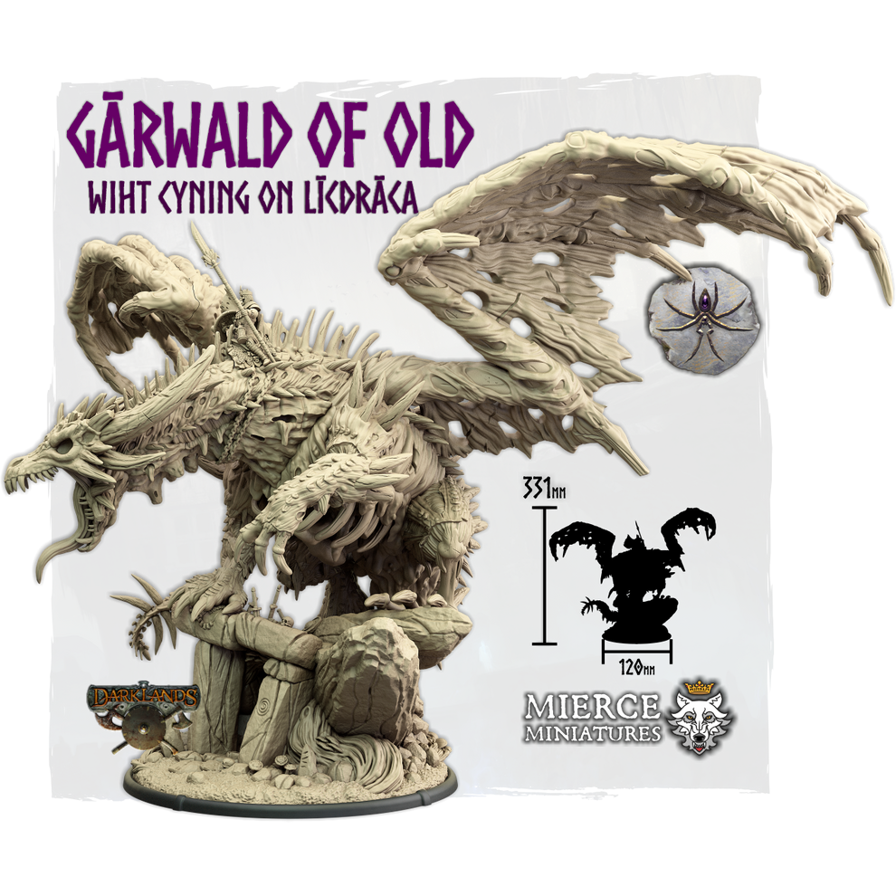 Darklands - Jutes - Gārwald of Old, Wiht Cyning – Mierce Miniatures
