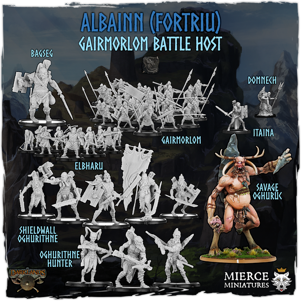 Darklands - Albainn - Albainn (Fortriu) Gairmorlom Battle Host – Mierce ...