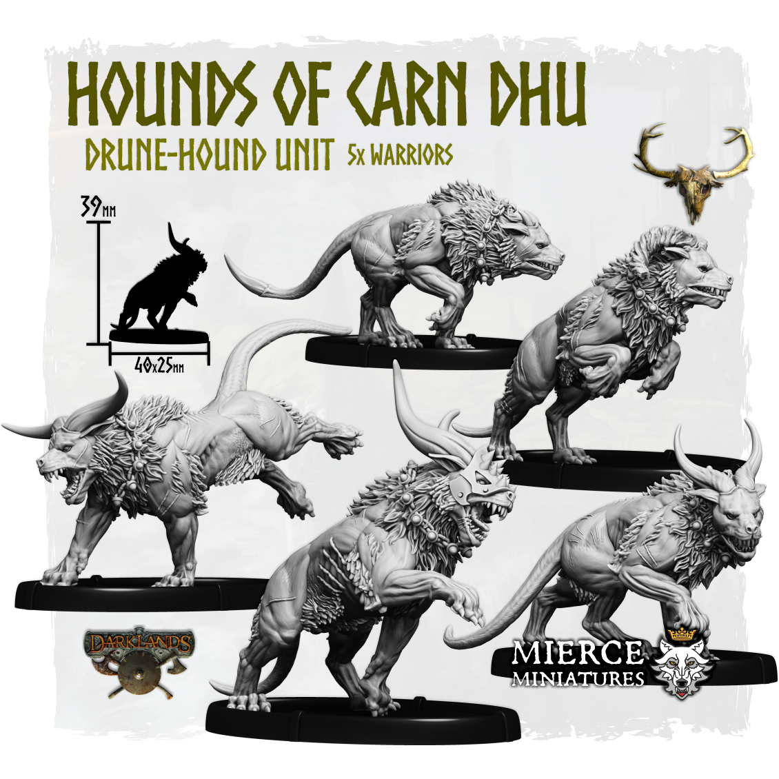 Darklands - Ysians - Hounds of Carn Dhu, Drune-Hound Unit – Mierce ...